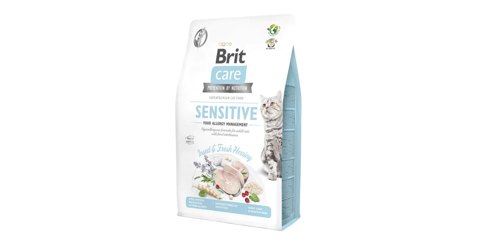 Brit Care Cat SENSITIVE FOOD ALLERGY MANAGEMENT ROVAR ÉS FRISS HERING ...